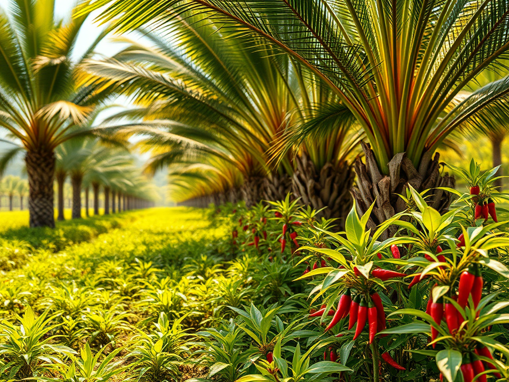 Cara Integrasi Cili di Ladang Sawit – Perkhidmatan Agro Pintar